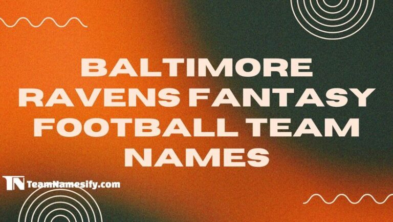 Baltimore Ravens Fantasy Football Team Names - TeamNamesify